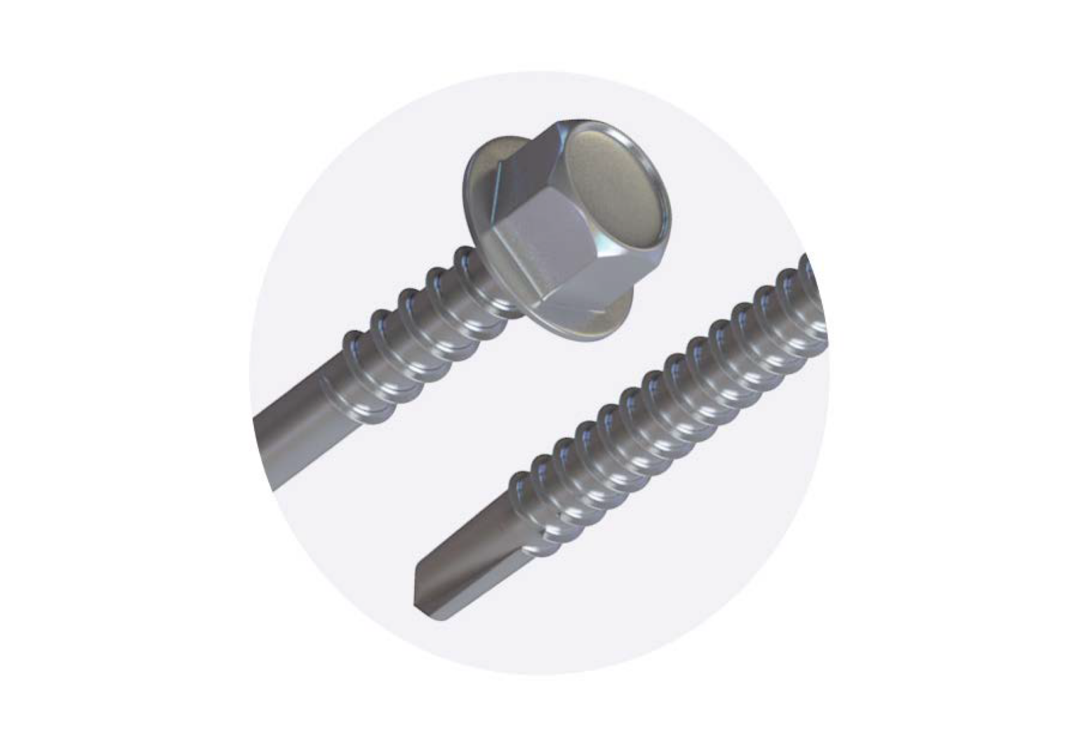Stainless Steel Hex Head Composite Panel to Heavy Section - Powell Gee