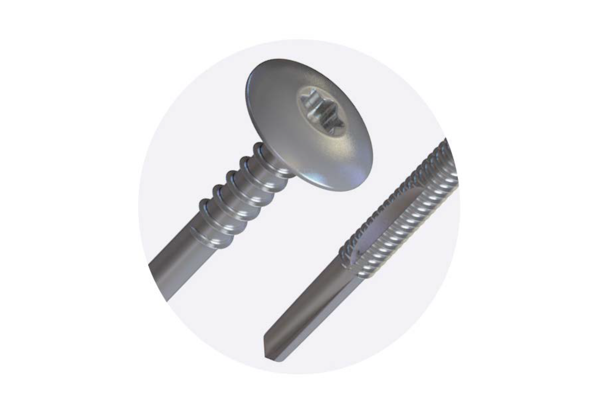 Stainless Steel Hex Head Composite Panel to Heavy Section - Powell Gee